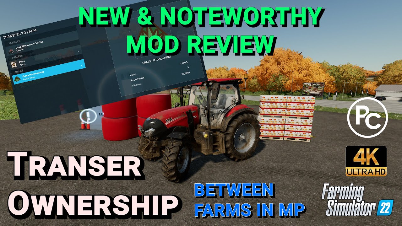 Farming Simulator 22 Mod Review | Transfer Ownership - YouTube