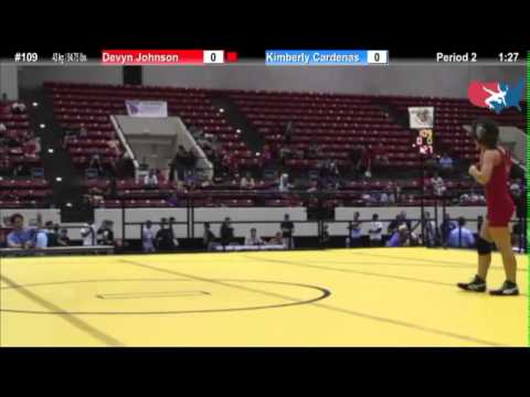 WM 43 KG - RD1 - Devyn Johnson (MN) vs. Kimberly Cardenas (BTS) - YouTube