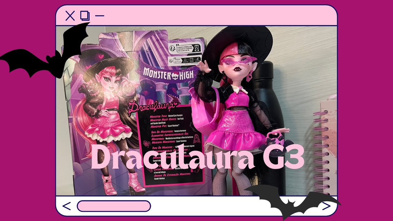 Review Draculaura Core Refresh G3🩷🦇🧛🏻‍♀️ - YouTube