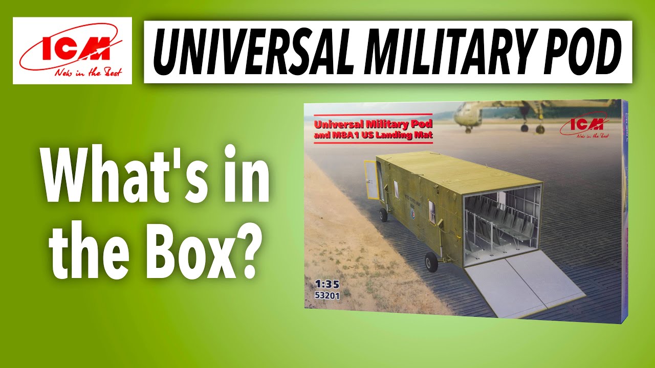 ICM UNIVERSAL MILITARY POD 1/35 scale - what's in the box? - YouTube
