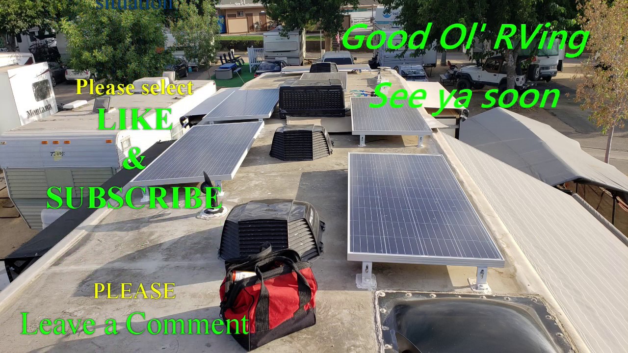 RV Solar Panels Planning and install - YouTube