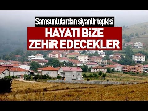 Samsunlulardan siyanür tepkisi