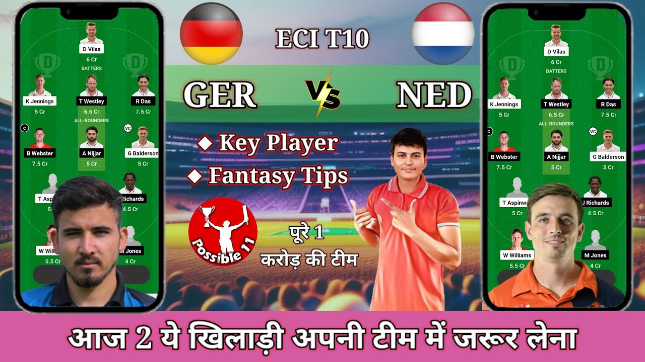 GER vs NED-XI Dream11 Prediction🔥| GER vs NED-XI Dream11 Prediction ...