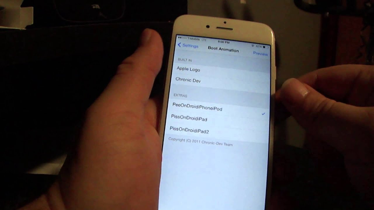 Animated Boot Logos on iOS 8.1 (Cydia Tweak) - YouTube