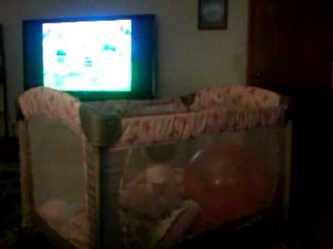 Backyardigans distracts Eden from crying - YouTube