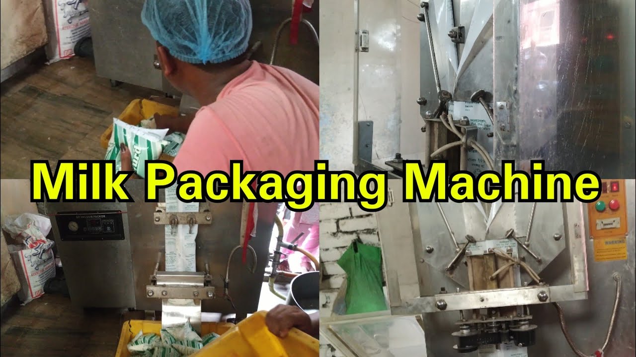 Milk packaging | Short Trip to Diary Factory In Pokhara | Curd ...