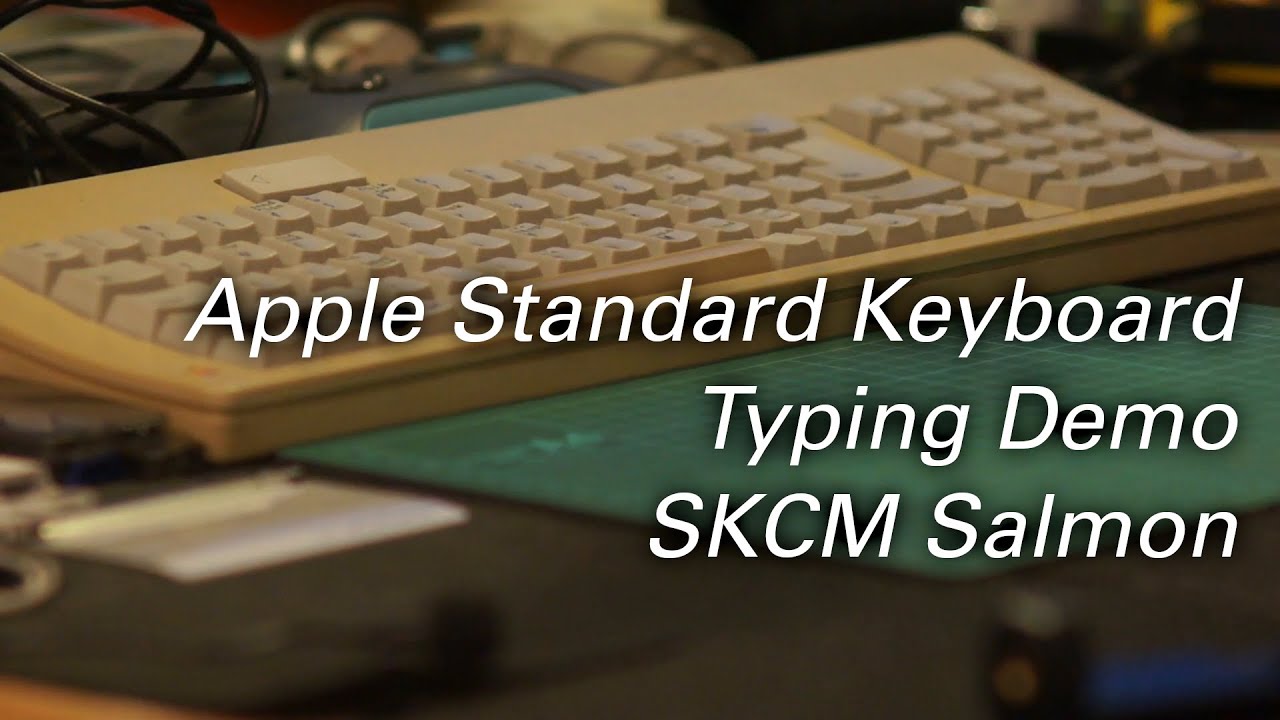 Apple Standard Keyboard (M0116) Typing Demo - SKCM Salmon, Waxboiled ...