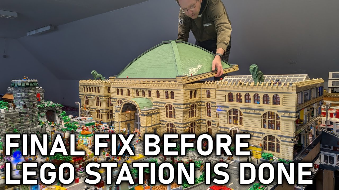 Final LEGO® Dome Fix Before the 150,000 Brick Station Is Done! - YouTube