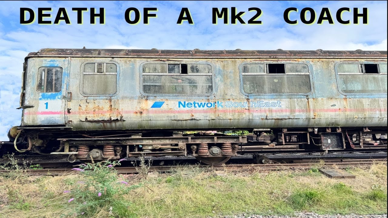 The Last Days of a Mk2 Railway Coach - Before Scrapping - YouTube