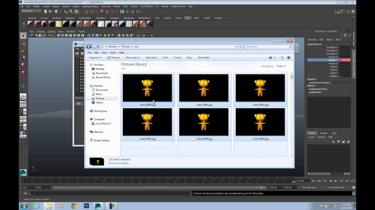bach render Maya 3D - YouTube