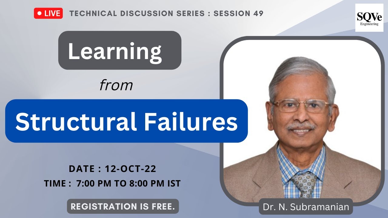 Session 49 : Learning from structural failures | Dr. N. Subramanian ...