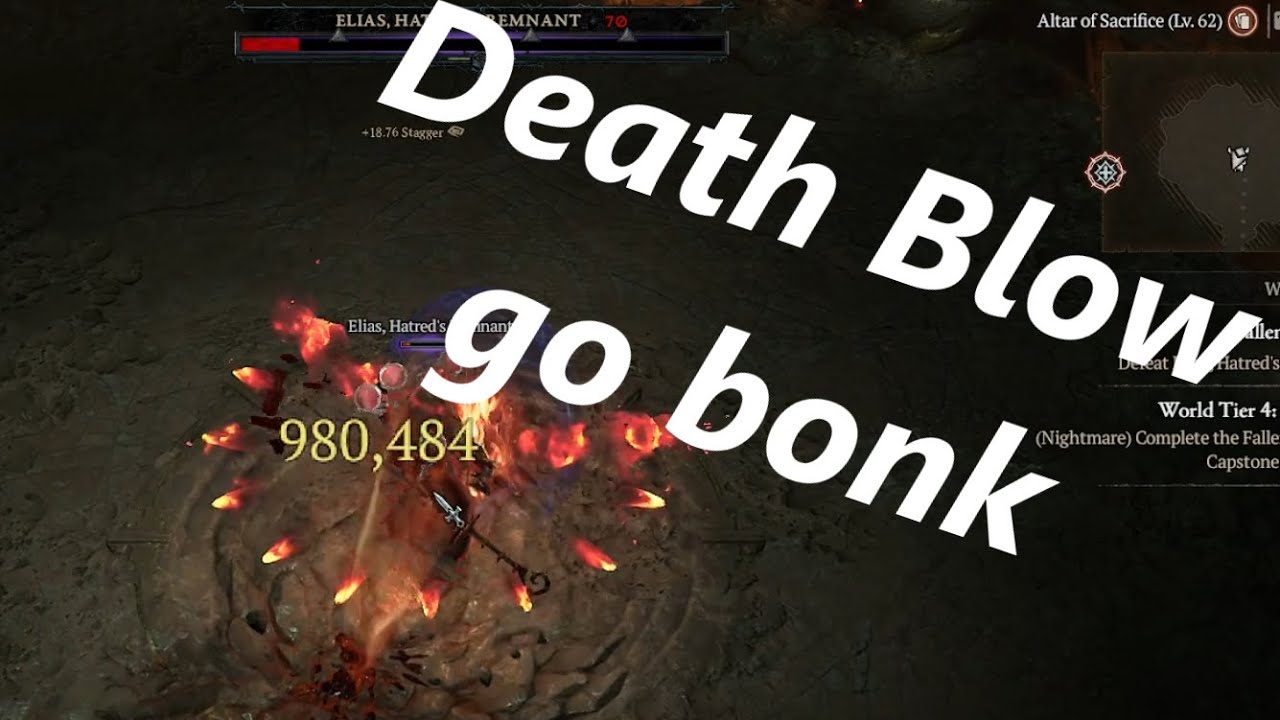 Diablo 4 | Level 62 Barb Almost 1shots Lvl70 Capstone Boss - YouTube