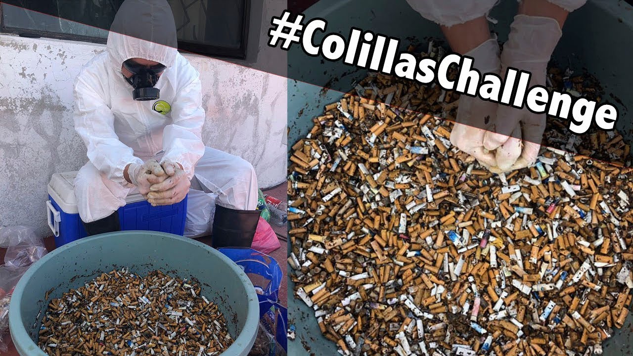 #ColillasChallenge l Reciclaje de colillas de cigarro en CDMX - YouTube