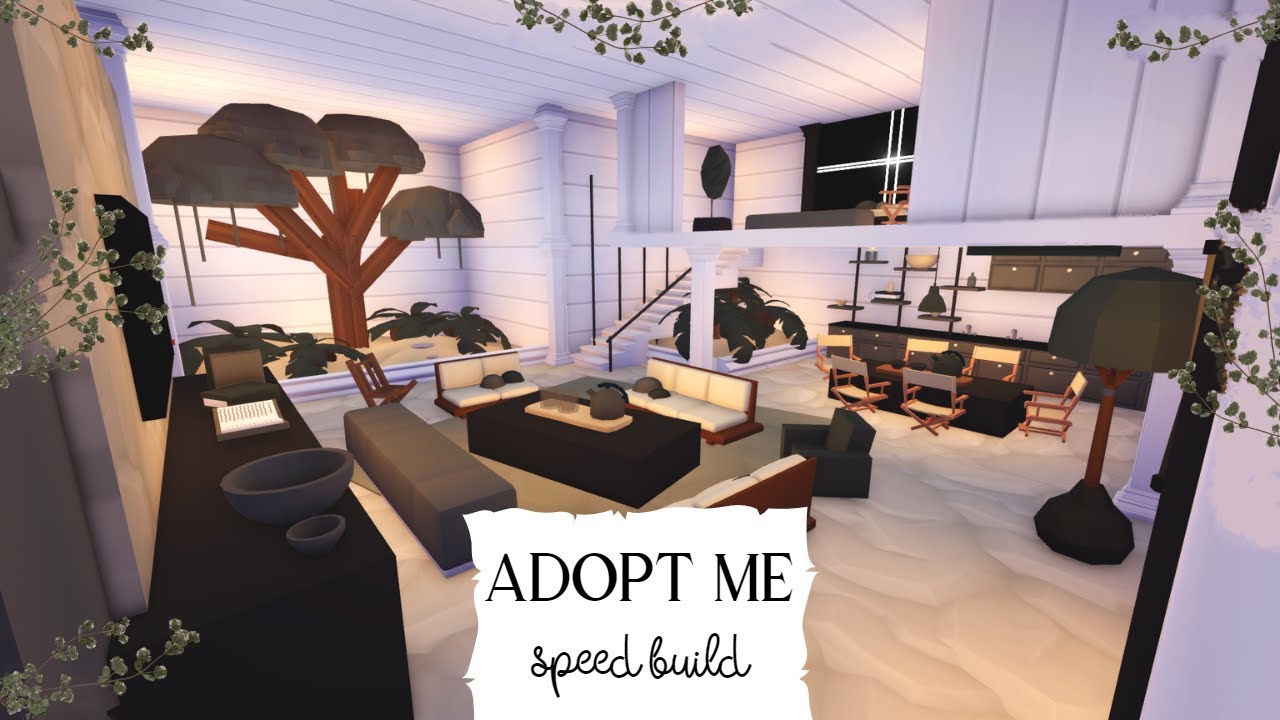 DARK BROWN FOREST TREE HOUSE - Adopt Me speed build ROBLOX - YouTube