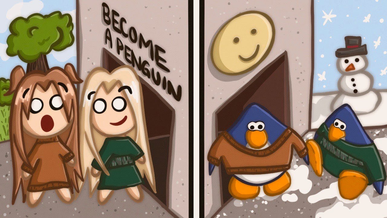 club penguin looks different here (noot noot) | GREATEST PENGUIN HEIST ...
