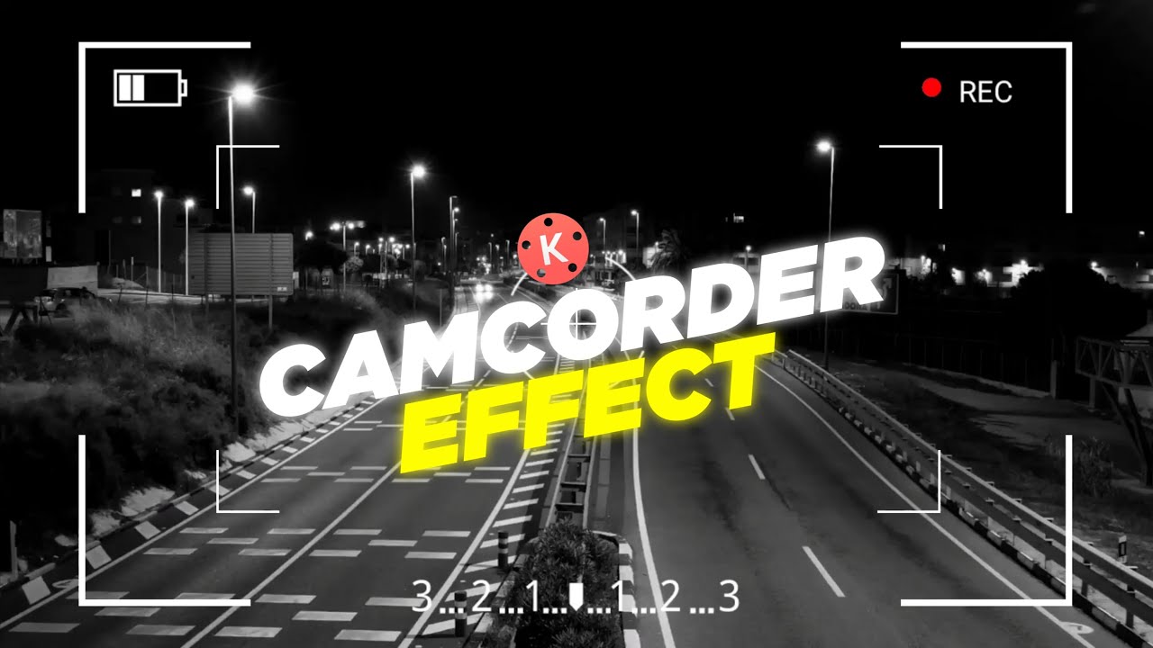 How To Make Camera Recording Effect In Kinemaster || Camcorder Effect ...