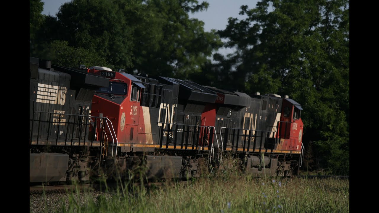 (CANADIAN DUO!) CN 3086 leads NS 142 with 2 CN at Science Hill KY - YouTube
