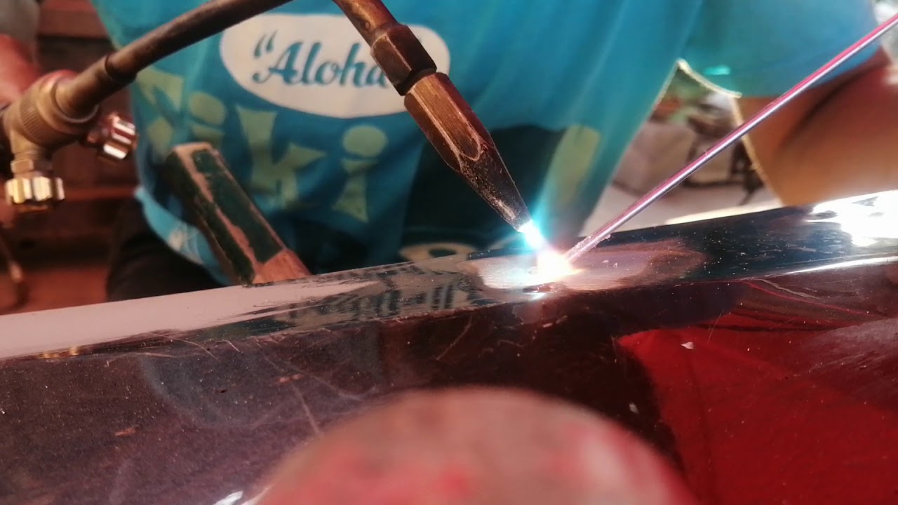Como soldar aluminio con varilla para tig sin maquina tig - YouTube