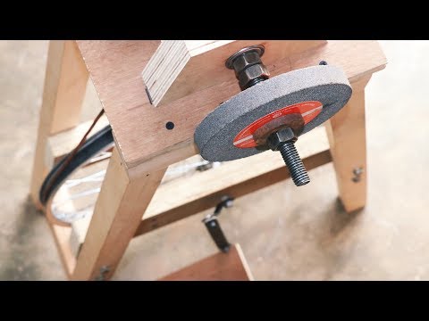 Homemade Project Using Bicycle Wheel || Make A Grinding Machine