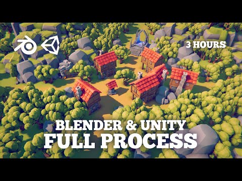 Create RTS / City-builder 3D Models in 3 Hours in Blender & Unity (Game ...