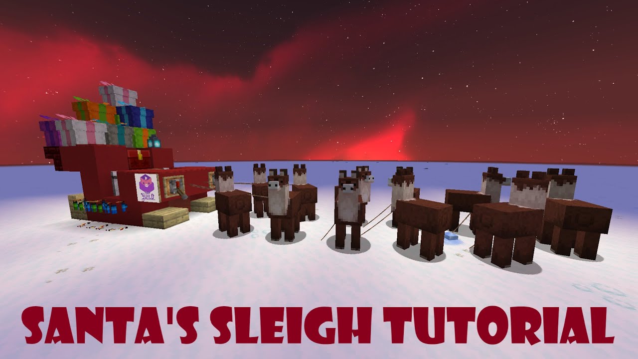 How to build SANTA's sleigh in Minecraft 🎅 - YouTube