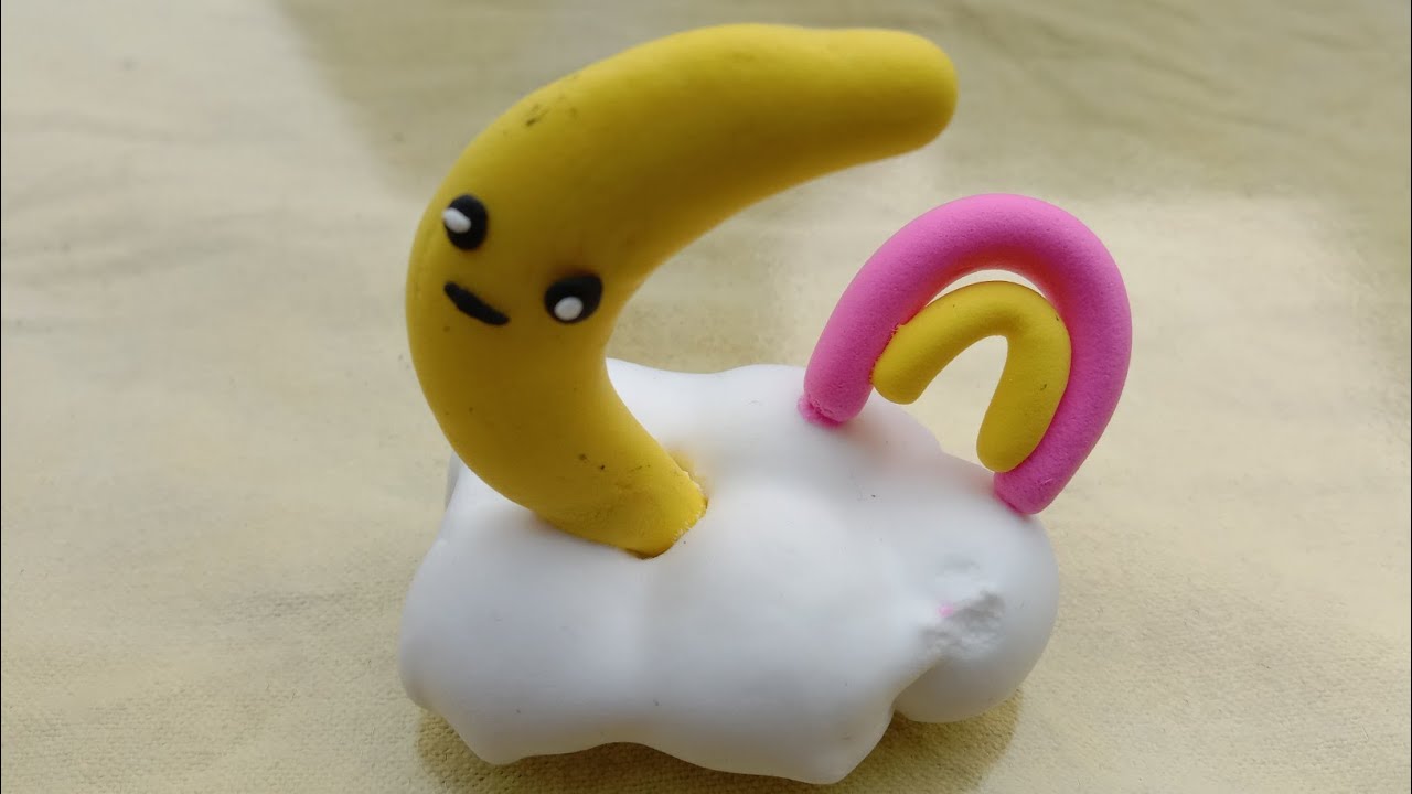 Moonie Clay Craft | How to Make Moonie With Clay | Easy Moonie | Mini ...