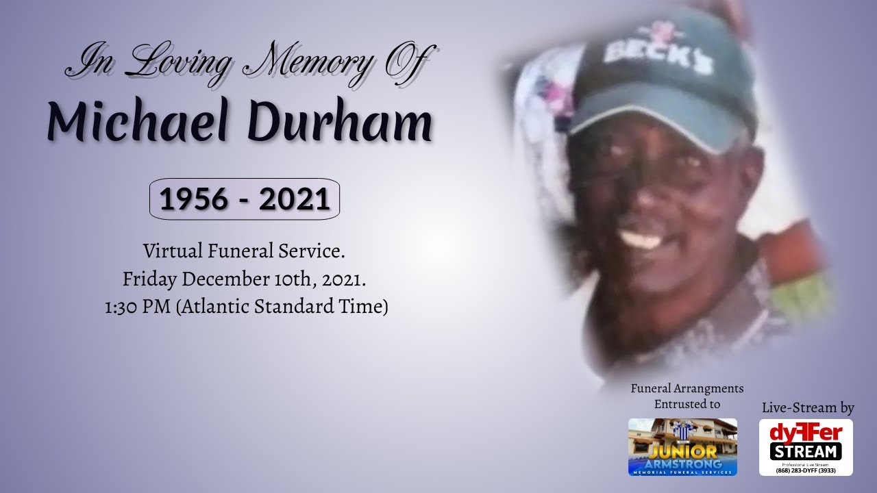 Michael Durham Funeral Service - YouTube