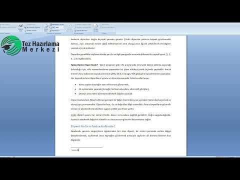 Tezde Dipnot Nasıl Yazılır?
