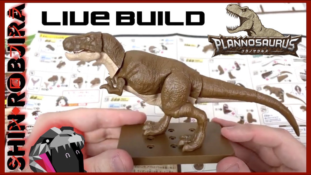 Bandai Plannosaurus: Tyrannosaurus Rex Model Kit | Building Stream ...