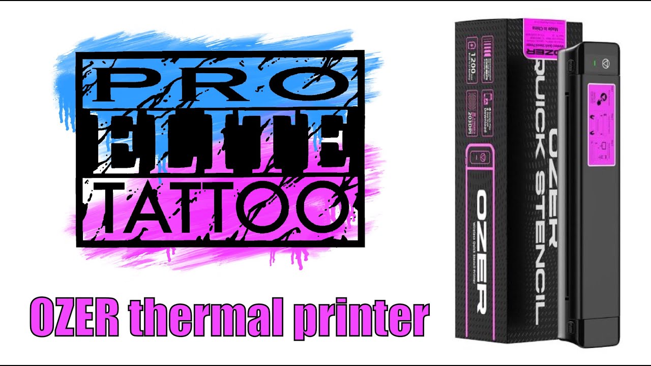 Termotlačiareň OZER Quick Stencil printer - Pro Elite Tattoo - YouTube