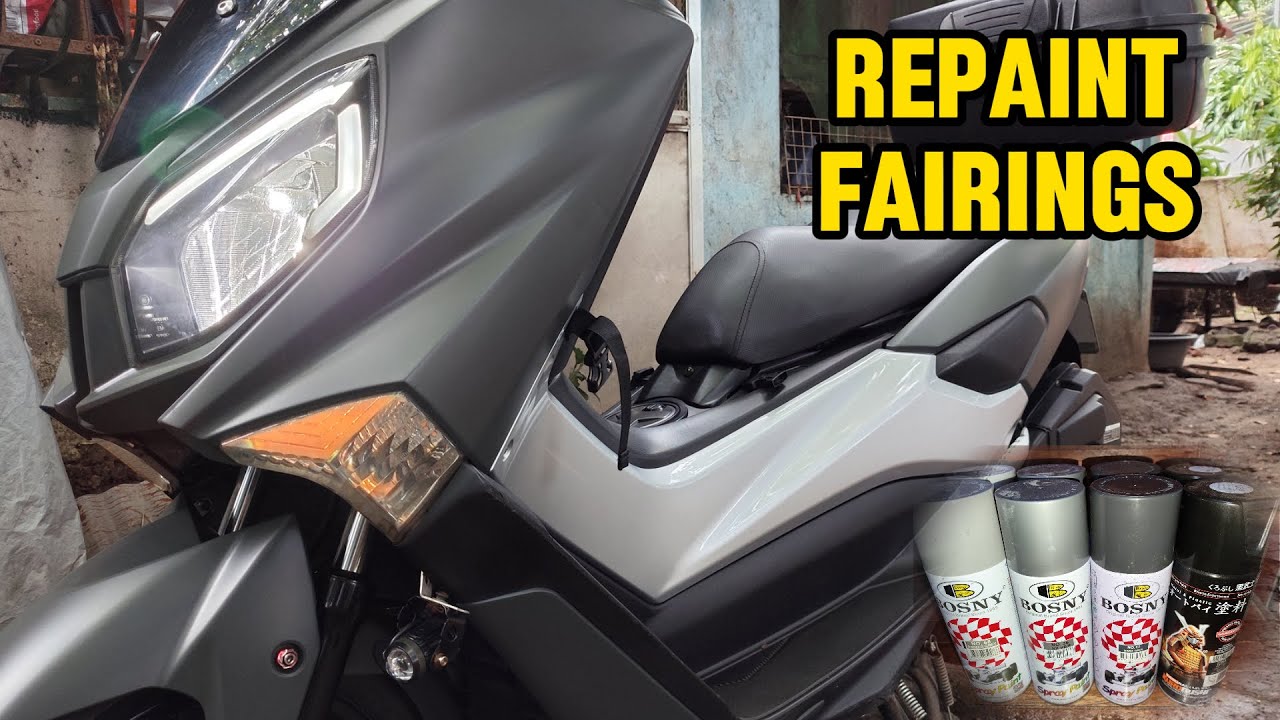 DIY Repaint Of Motorcycle Fairings Using Bosny & Samurai Spray Paints ...