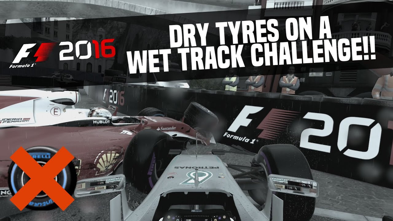 F1 2016 | DRY TYRES ON A WET TRACK CHALLENGE! (Monaco) - YouTube