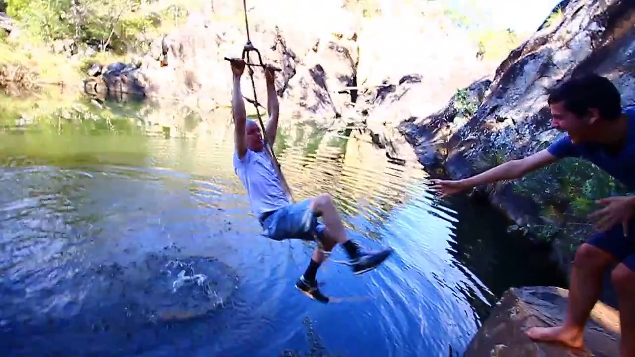 Rope Swing Fail Ft Dad - YouTube