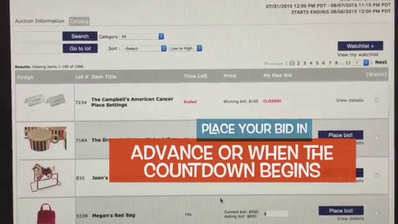 How To Bid Using Screenbid.com - YouTube