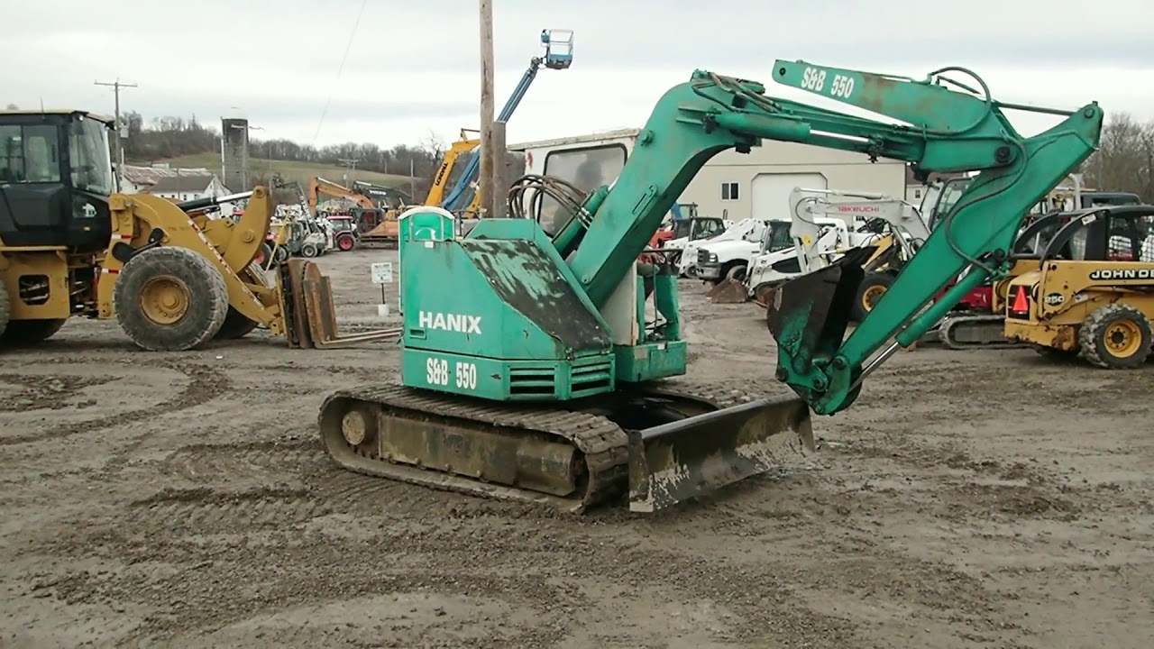 HANIX SB550 MINI EXCAVATOR Hanix SB550 Mini Excavator For Sale - YouTube