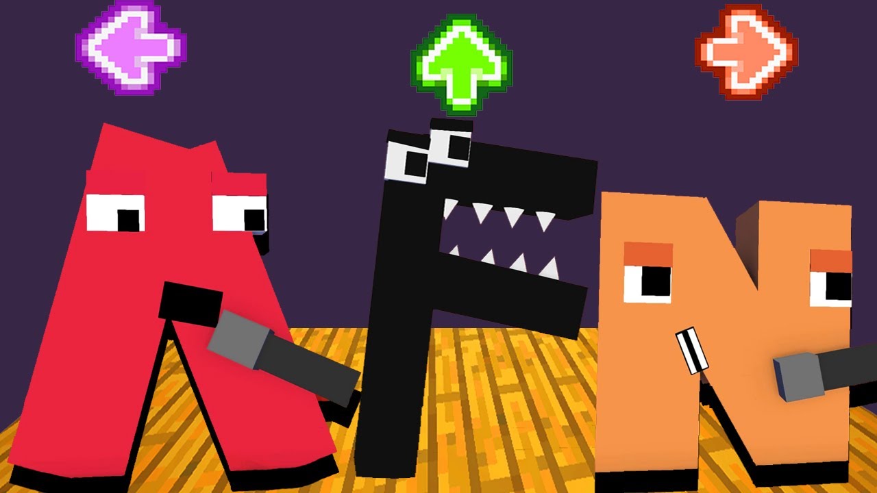 FNF Character Test | Gameplay VS Minecraft Animation | Alphabet Lore (A ...