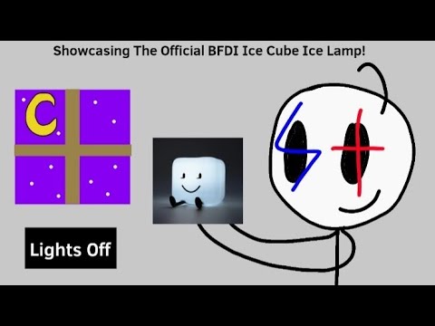 Showcasing The Official BFDI Ice Cube Ice Lamp! - YouTube