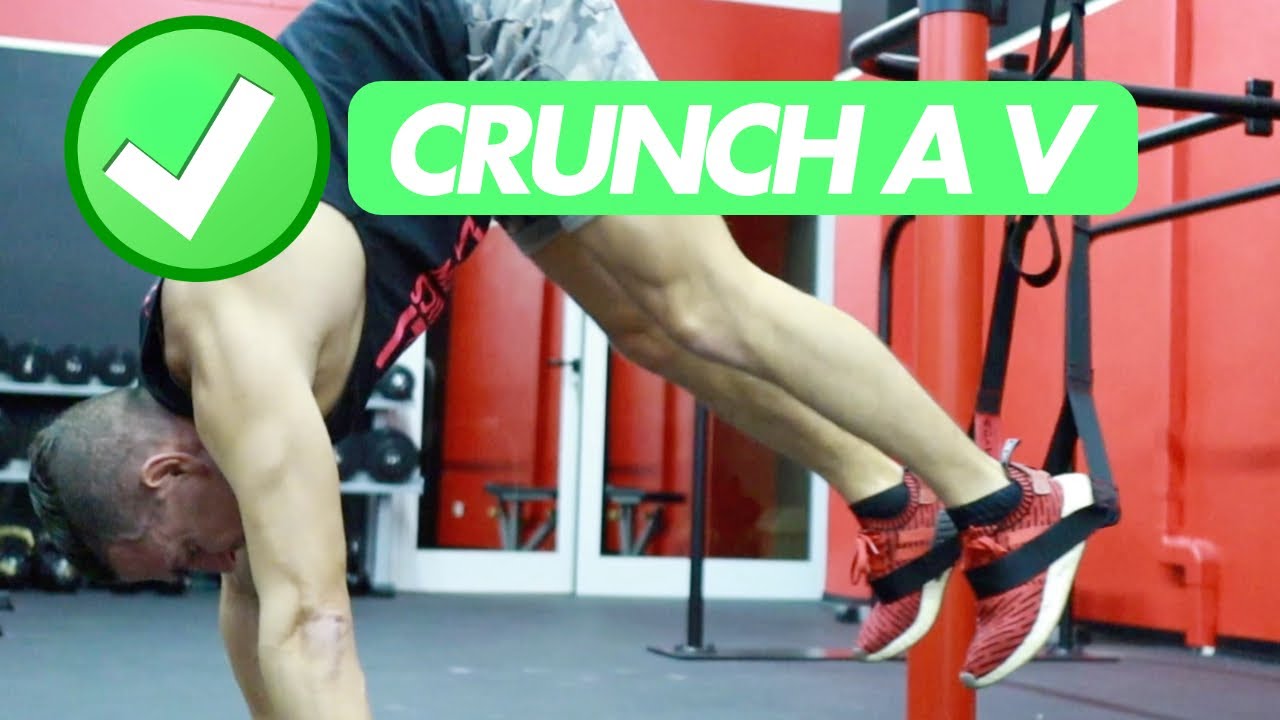 Crunch a V in sospensione - YouTube