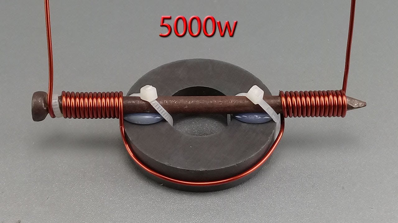 Self Running 5000w Free Electricity Energy Device With Magnet - YouTube