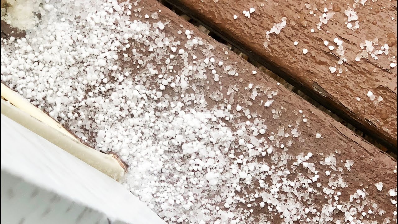 Port Huron, Michigan - Hail and Snow April 9th, 2020 - YouTube