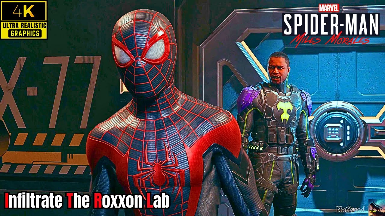 Spider-Man Miles Morales - Infiltrate the Roxxon Lab & Finding Phin's ...
