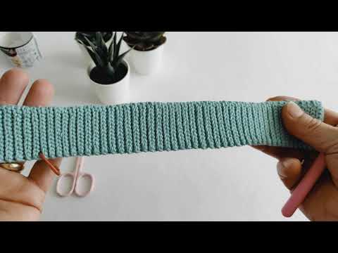 tığ işi lastik yapımı (crochet rubber lattice)