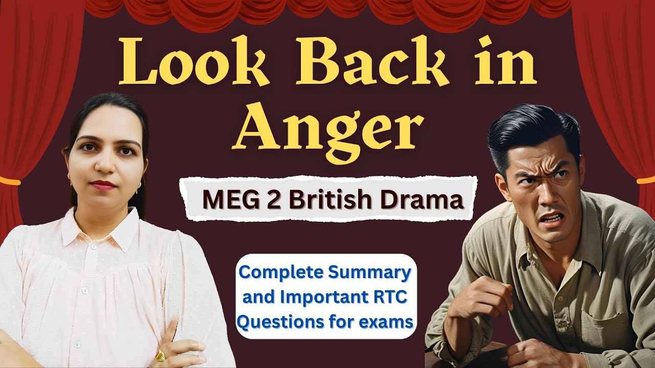 Look Back in Anger | Summary & Important Questions and RTC Passages ...