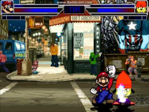 TBM Mugen Match #201 - Mario (me) vs. PaRappa the Rapper (Arcade) - YouTube