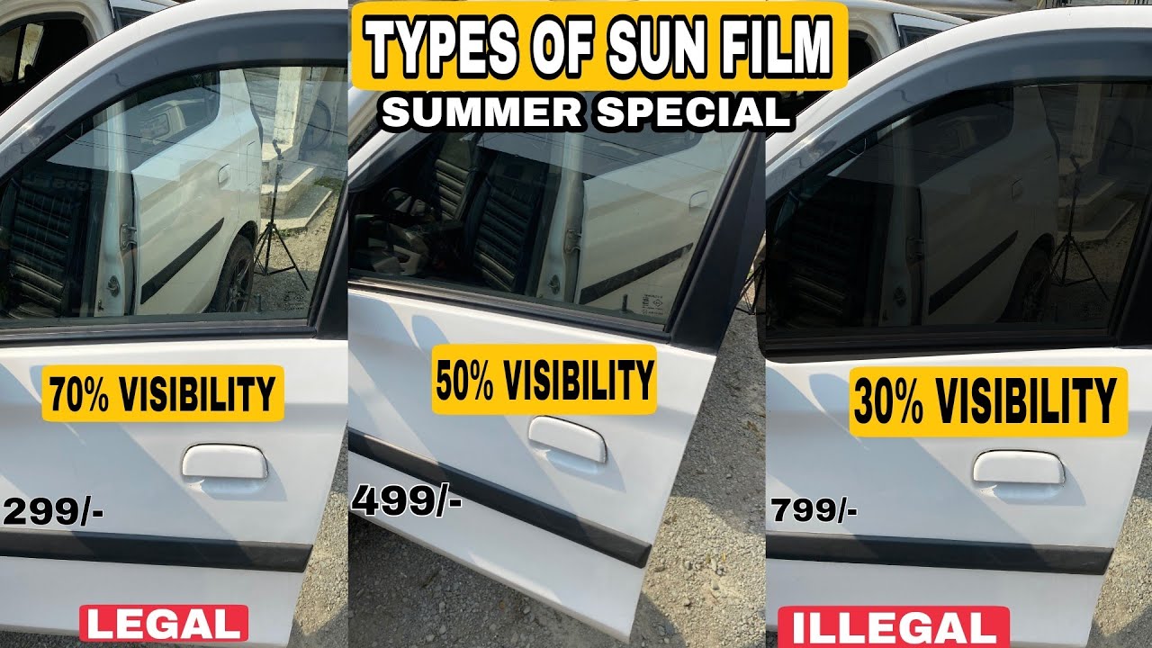WATCH BEFORE INSTALLING SUN FILM DURING SUMMER || TYPES OF SUN FILM ...