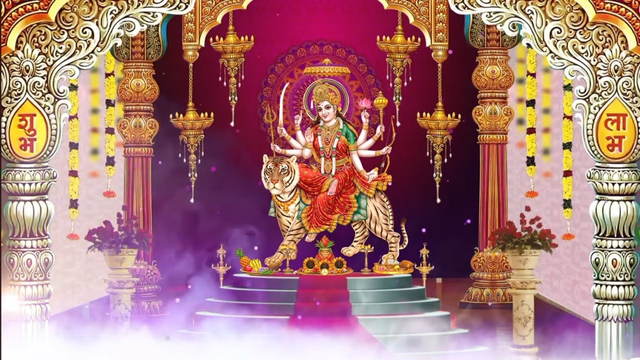 Maa Durga Devi background video no copyright |video background ...