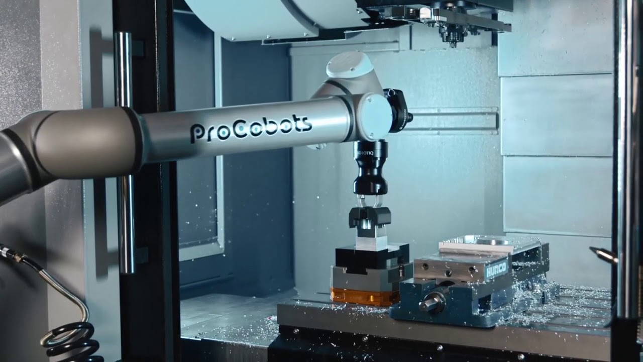 ProFeeder Compaq - Machine Tending with Hurco VMX24i - YouTube