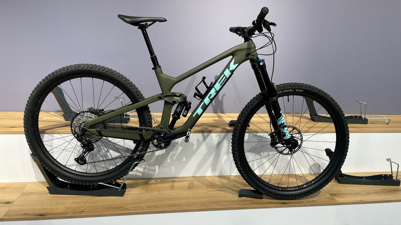 Trek Slash 9.7 Matte Olive Grey Carbon Overview MTb Fully Mountainbike ...