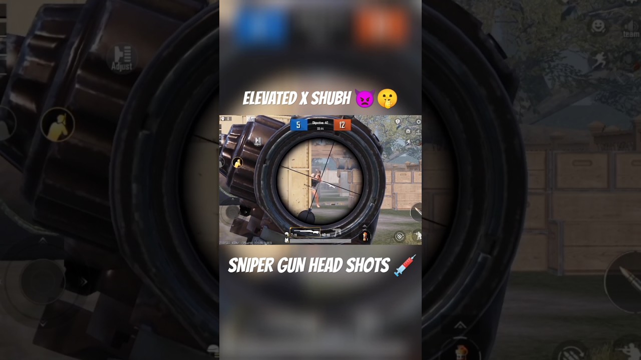 ELEVATED X SHUBH 👿🤬|SNIPER GUN HEAD SHOTS 💉|Bgmi Shorts Video| # ...