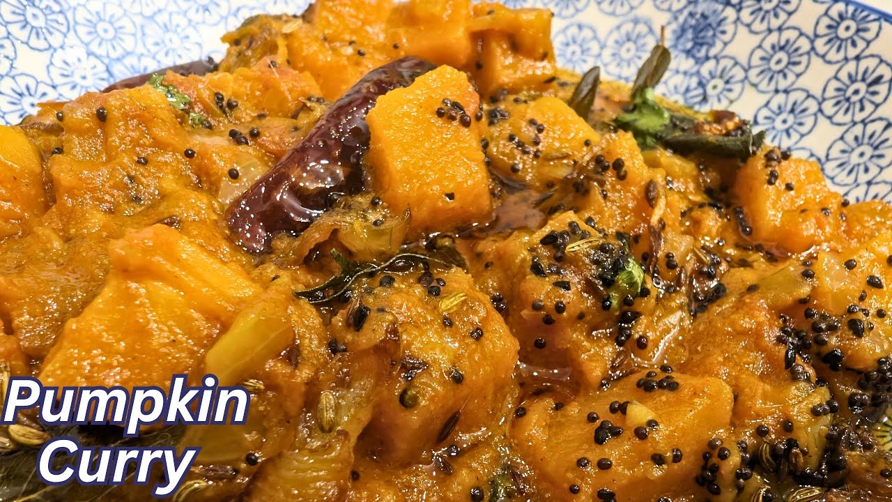 Sweet & Spicy Kerala Pumpkin Curry Recipe - YouTube